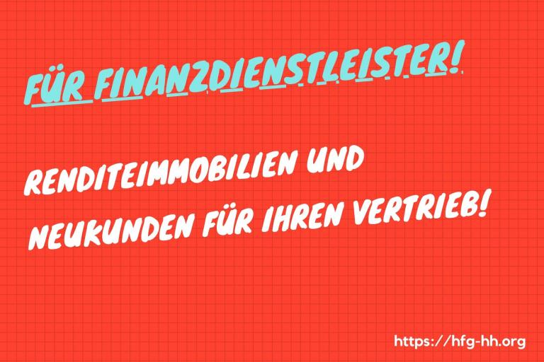 Renditeimmobilien und Neukunden für Ihren Vertrieb login - HFG